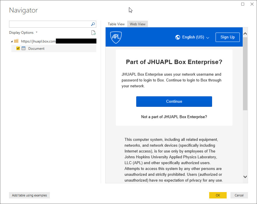 Cannot connect using Box and Power BI Desktop - Microsoft Fabric Community