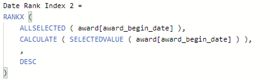 Solved: RANKX by date - Microsoft Fabric Community
