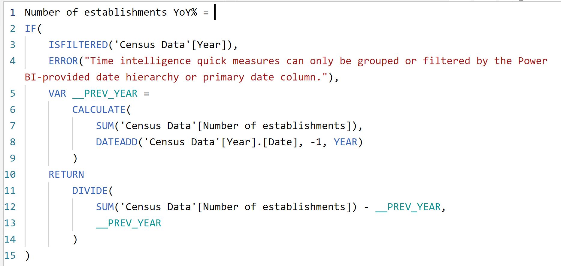Solved: Calculate percent change, year over year - Microsoft Fabric ...