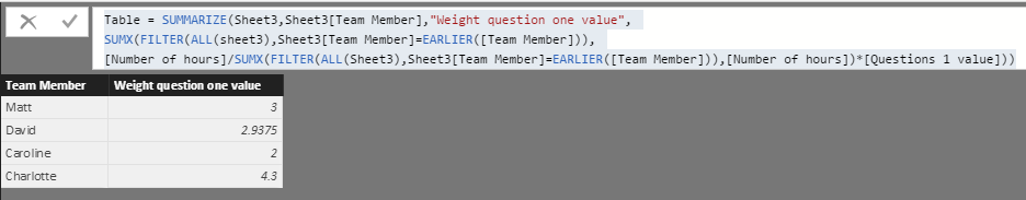 Solved: Weighting scores for hours - Microsoft Fabric Community