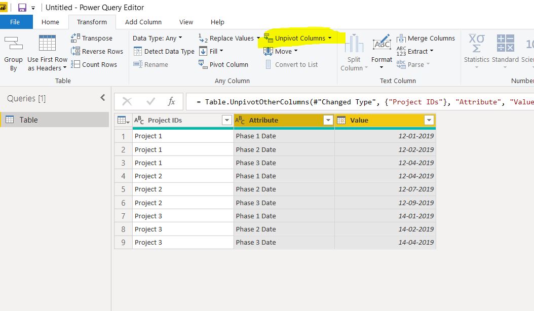 Solved: how to create Gantt chart with dates in columns no ...