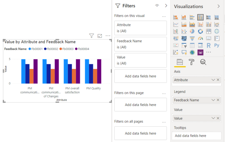 Solved: No spacing between bars in bar chart - separate ba ...