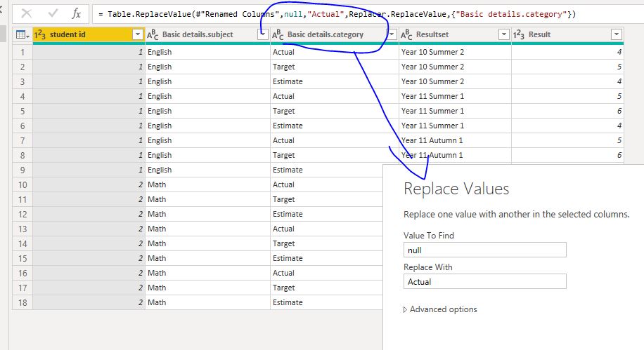 Solved: Matrix table calculation in education setting. - Microsoft ...