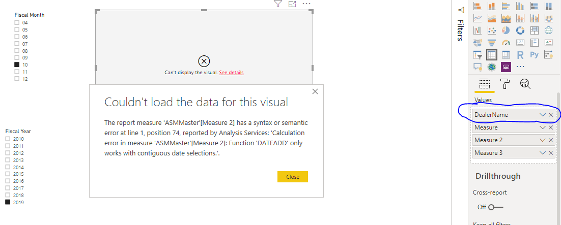 Comparing Sales Current month vs last month vs las... - Microsoft ...