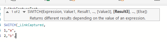 Solved: Navigate between parts of a SWITCH() formula. - Microsoft ...