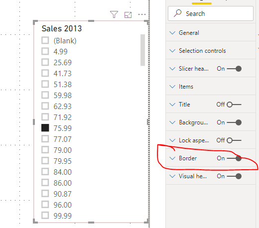 Can we remove Slicer inner border or can we change... - Microsoft ...