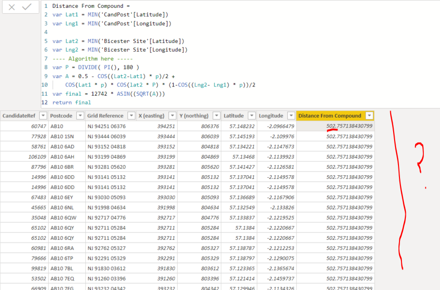 DAX Long / Lat calculation not working - Microsoft Fabric Community