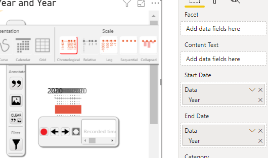 Timeline storytelling visual date hierachy - Microsoft Fabric Community