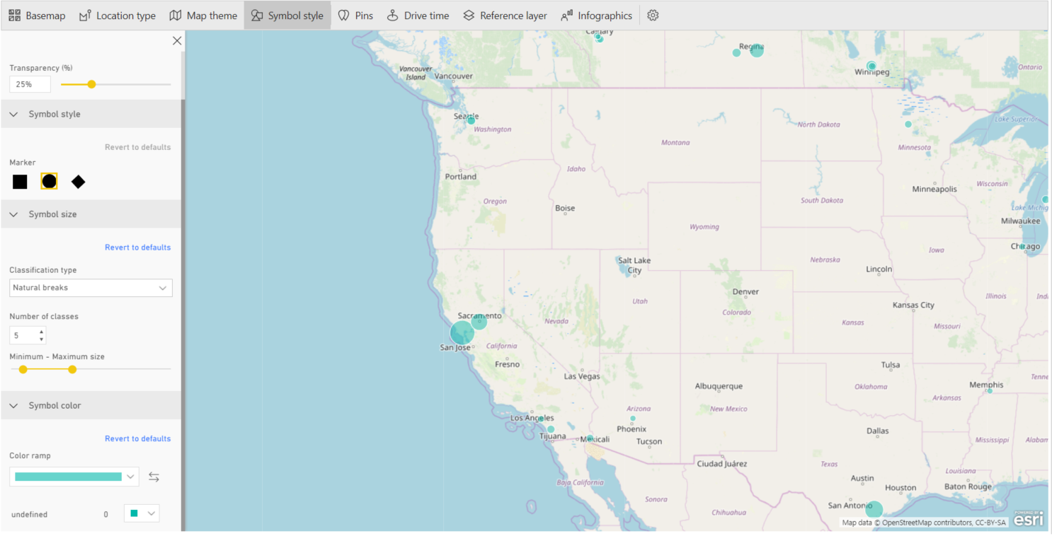 ESRI Map resetting point colour and shape - Microsoft Fabric Community