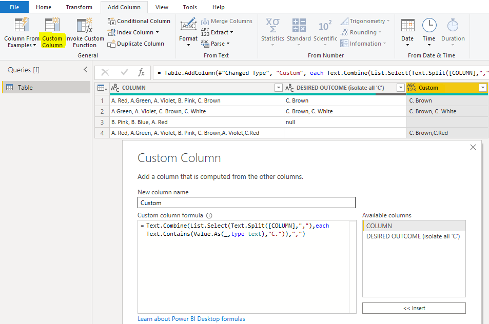 Conditional column with does NOT include and OR cr... - Microsoft ...
