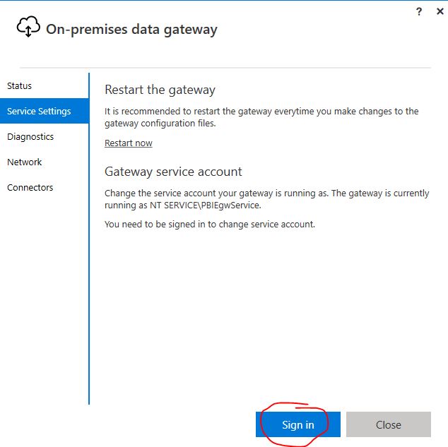 Solved: Gateway - Adopting Wrong User for Configuration - Microsoft ...