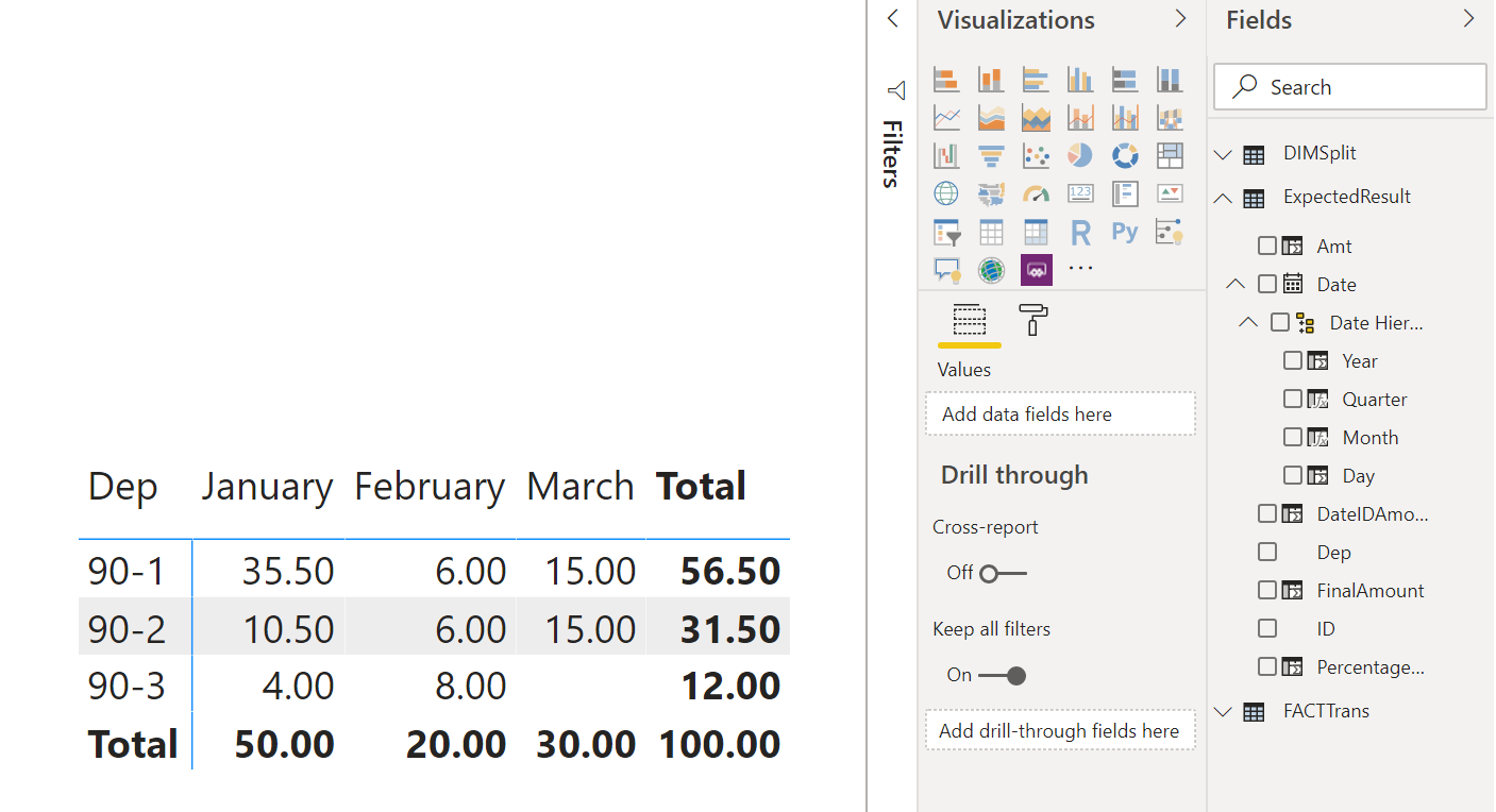 Solved: Split amount between departments - Microsoft Fabric Community