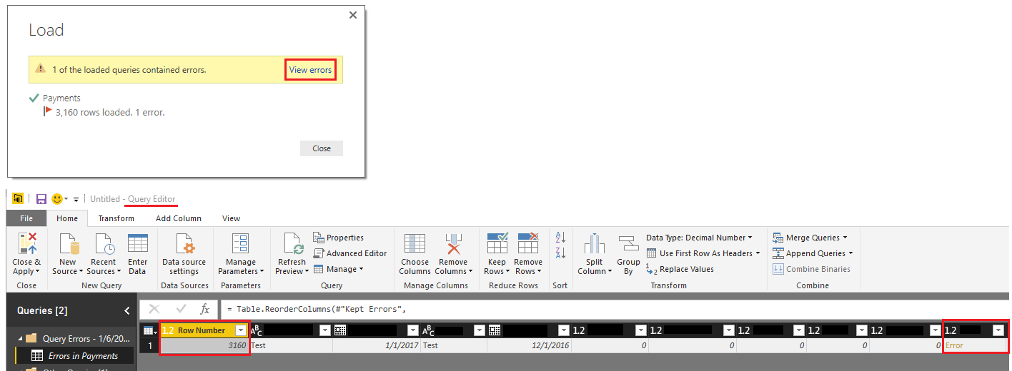 Help understanding Power BI error messages - Microsoft Fabric Community