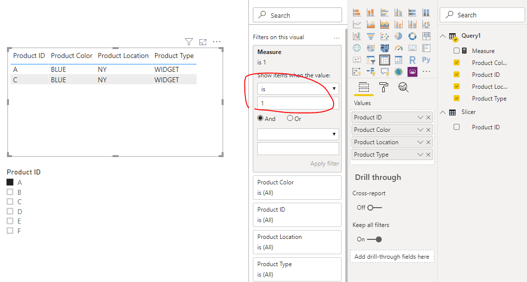 Solved: Display Values that share same values across three ...