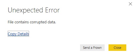 Unexpected error when opening Power BI desktop - Microsoft Fabric Community