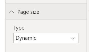 Solved: Dynamic Page Size appearing in Desktop - Microsoft Fabric Community