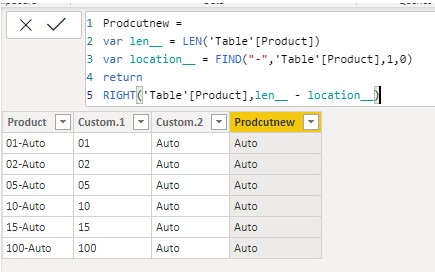 Substring from an exited column - Microsoft Fabric Community
