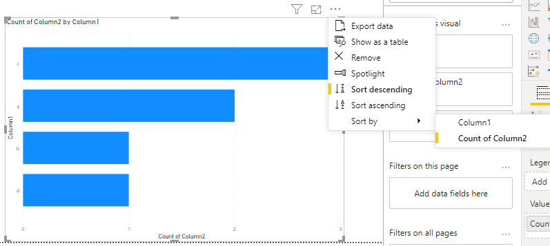 Solved: Sort Horizontal Bar Chart by Sum - Microsoft Fabric Community
