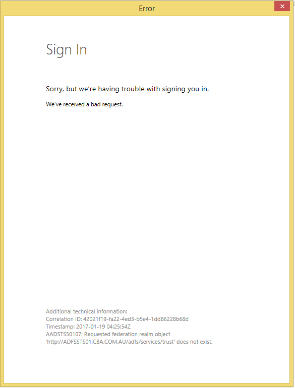 Cannot Sign In - Microsoft Fabric Community