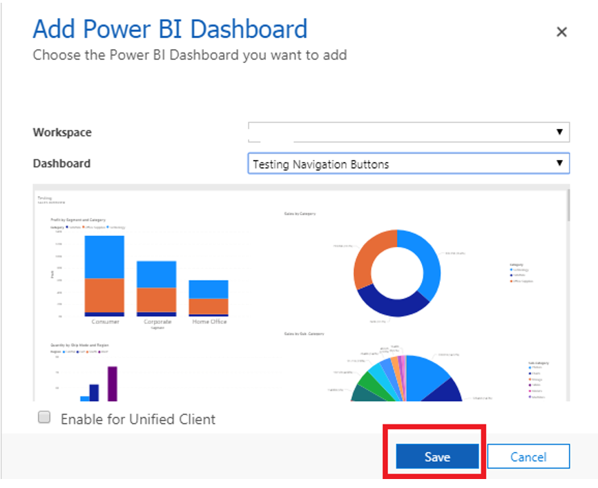 Embed Power BI Dashboard in D365 - navigation butt... - Microsoft ...