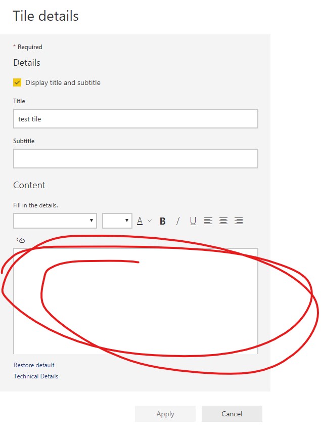 Bug: Dashboard Text Box Drops Text on Edit - Microsoft Fabric Community