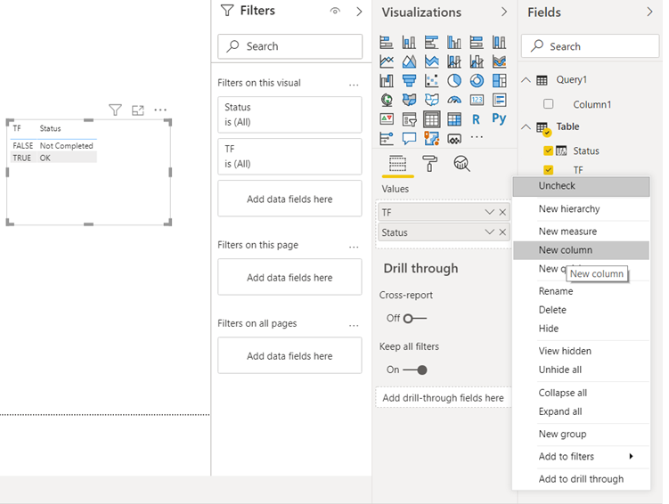 Solved: Changing display in BI report from "True"/"False ...