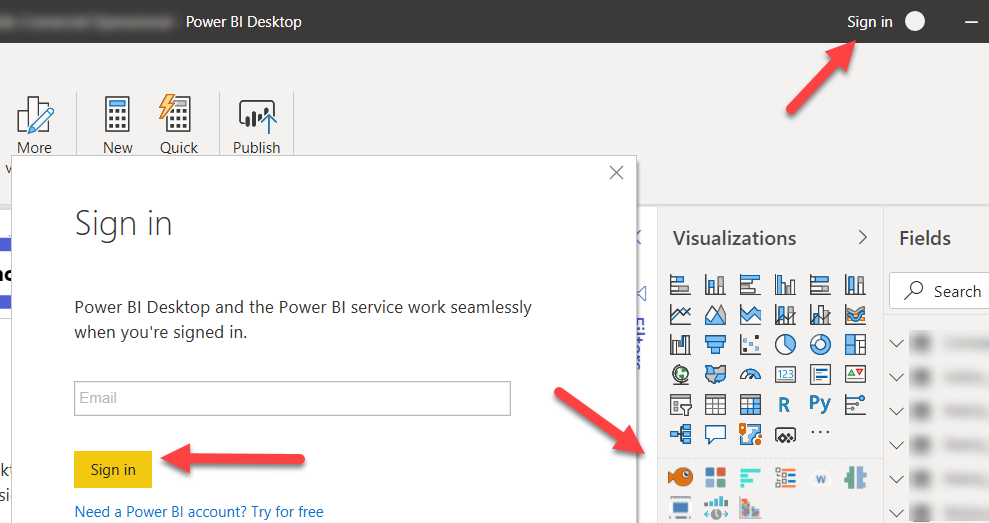 PWBI Desktop login - Microsoft Fabric Community