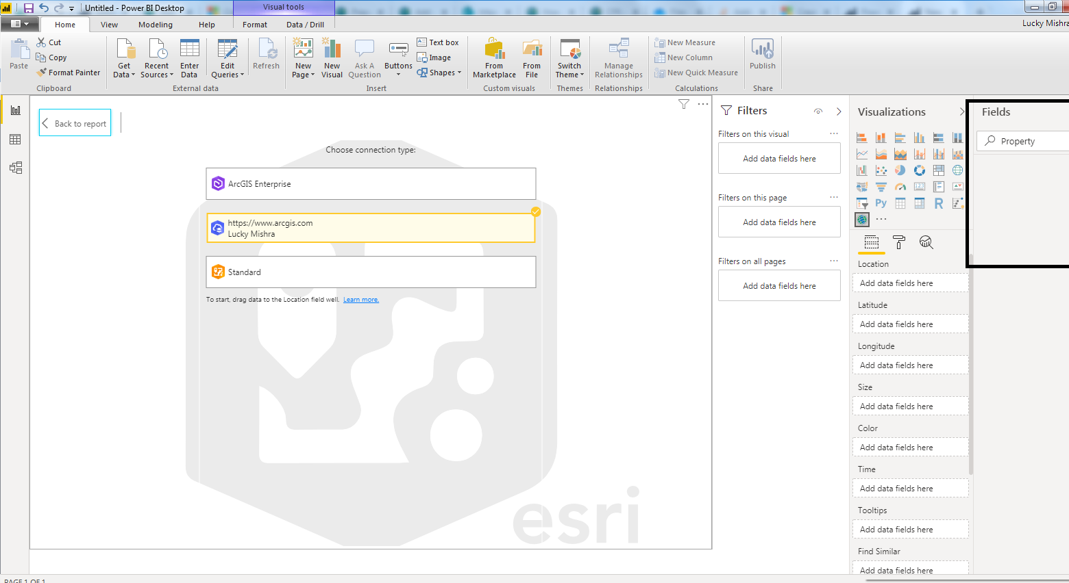 ArcGIS maps for Power BI- nothing appears in field - Microsoft Fabric ...