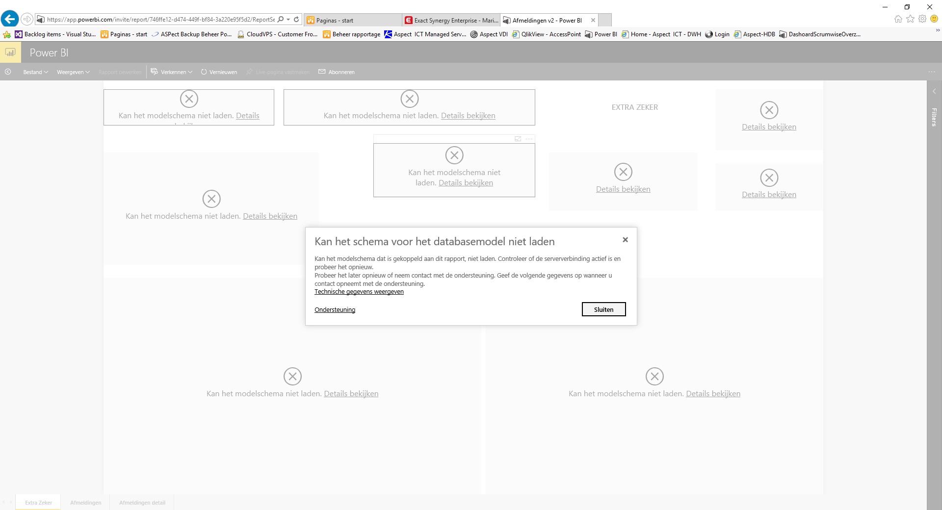 Solved: Couldn't load the schema for the database model - Microsoft ...