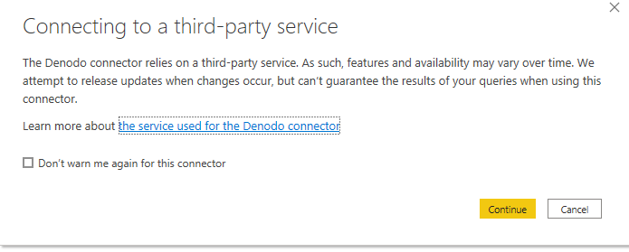 Connect Power Bi to Denodo - Microsoft Fabric Community