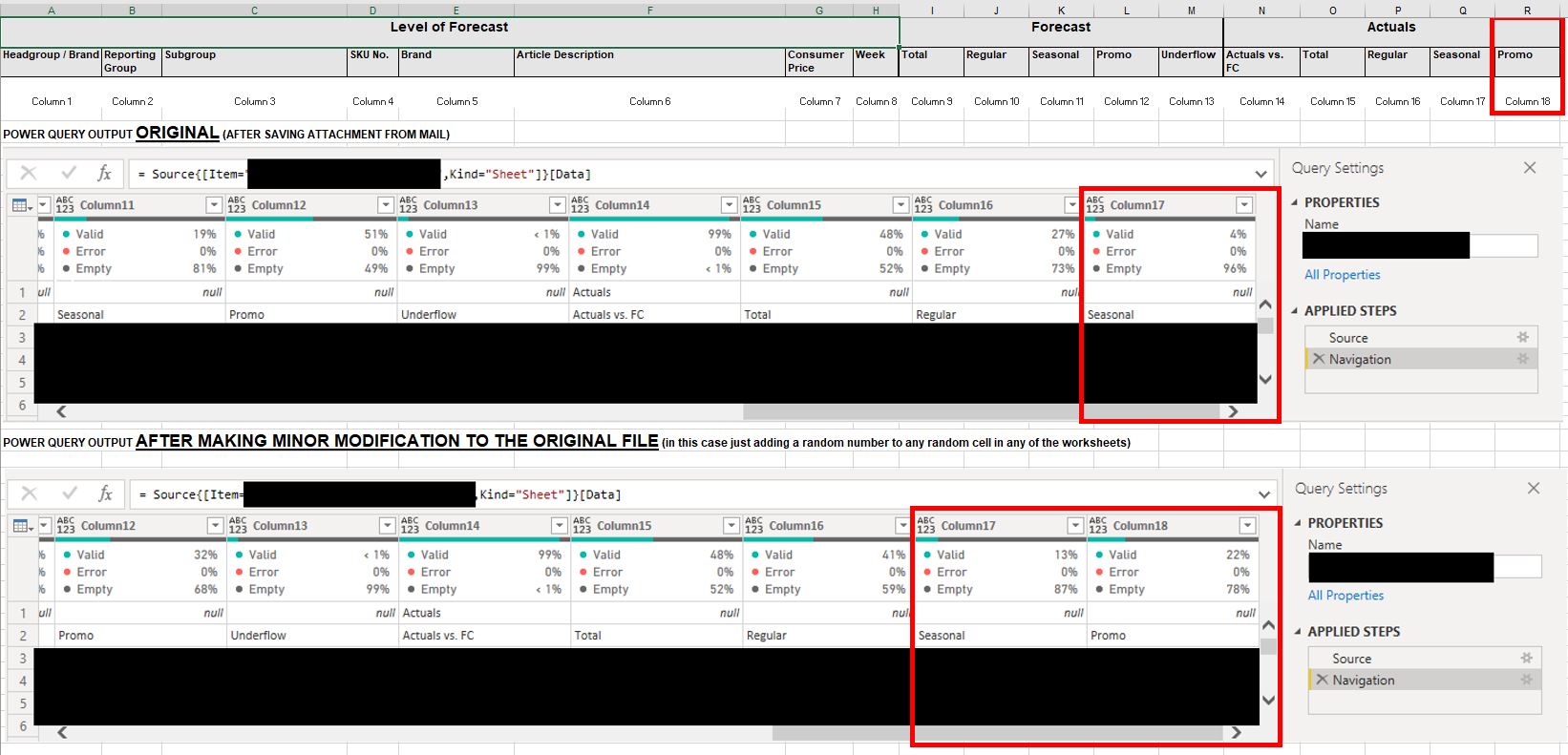 Solved: Get data from Excel - missing last column in navig ...