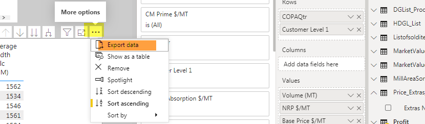 Solved: Export data in a report published on the web? - Microsoft ...