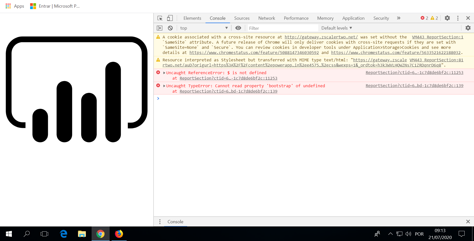 Troubles access Power BI app on web browsers. - Microsoft Fabric Community