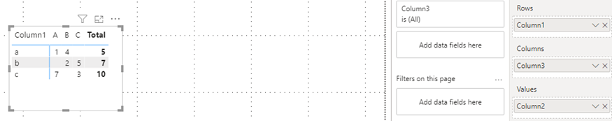 Solved: Matrix with left hand totals - Microsoft Fabric Community