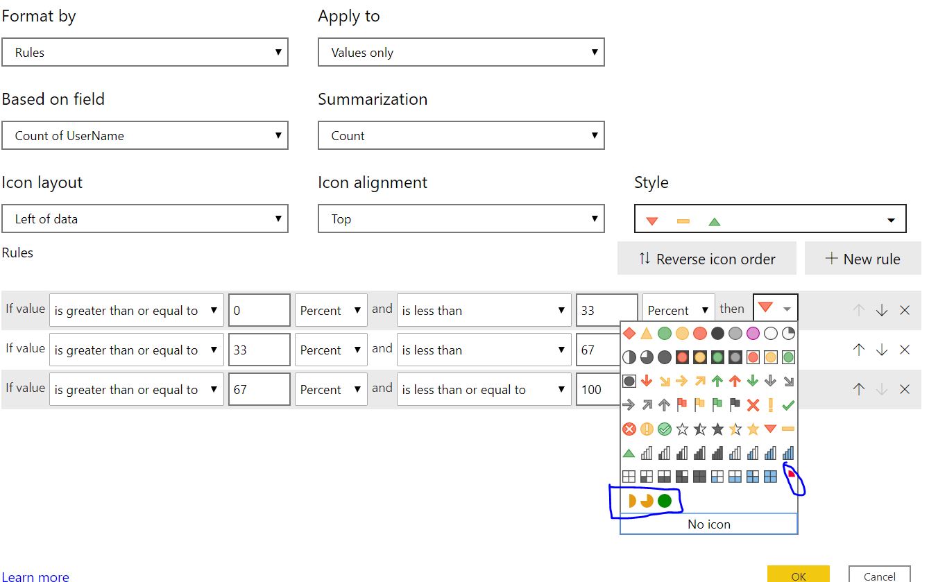 Solved: How to add Custom icons for conditional formatting - Microsoft ...
