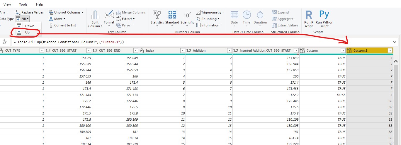 Solved: Generate Table of Contiguous Segments from Table o ...
