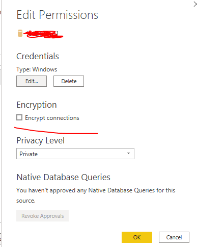 Error connection Direct Query SQL database - Microsoft Fabric Community