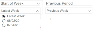 Current week WTD vs Previous Week WTD based on the... - Microsoft ...