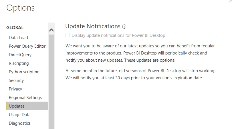 Solved: Stop auto upgrade Power BI desktop - Microsoft Fabric Community