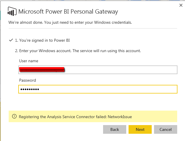 Can't get Personal Gateway Installed - Microsoft Fabric Community