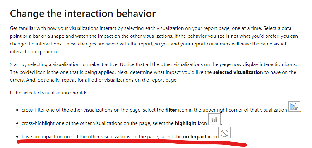 Cross filter bar chart from table visual by select... - Microsoft ...