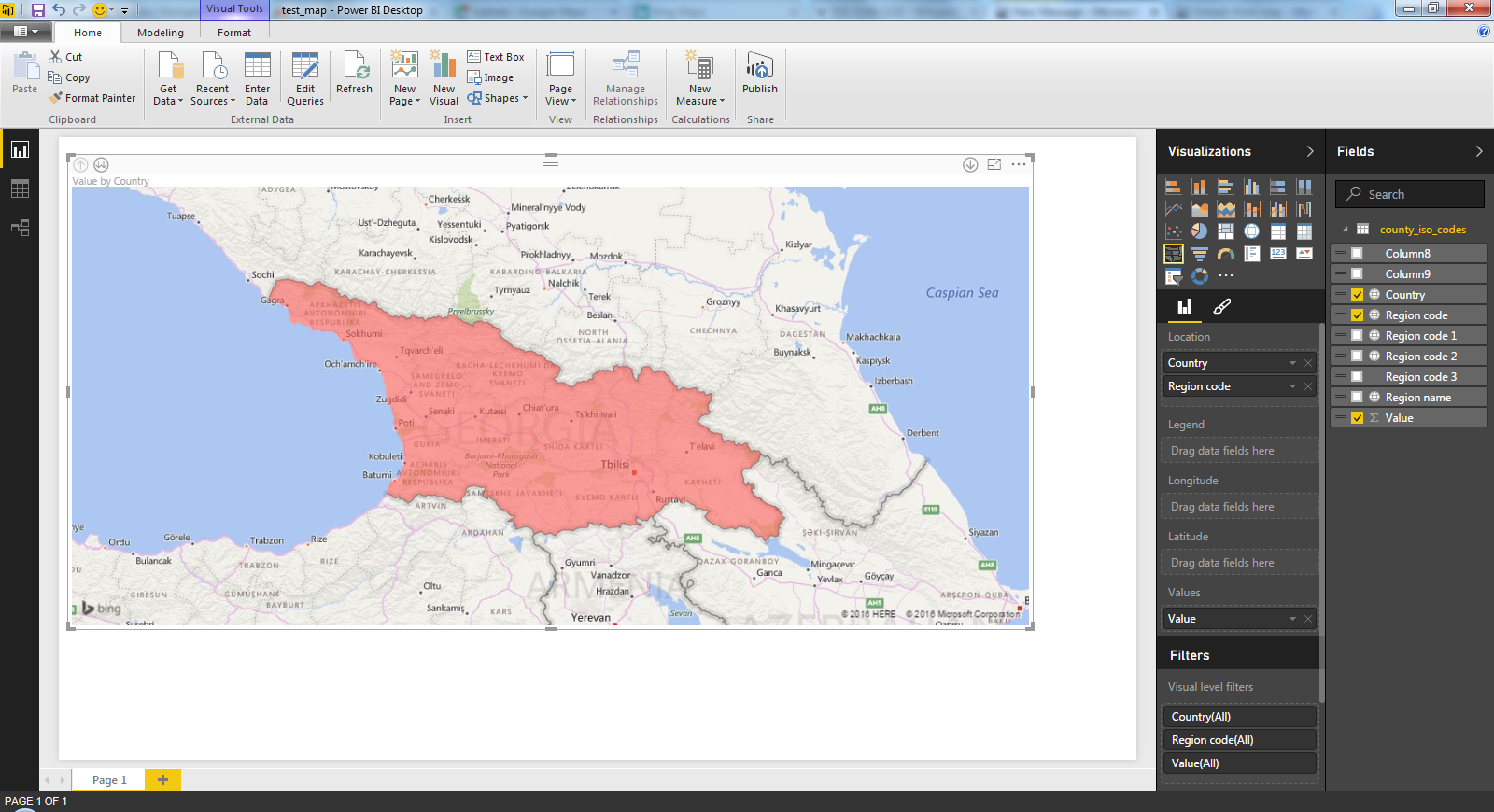 Solved: Filled map for Georgia (the country) - Microsoft Fabric Community