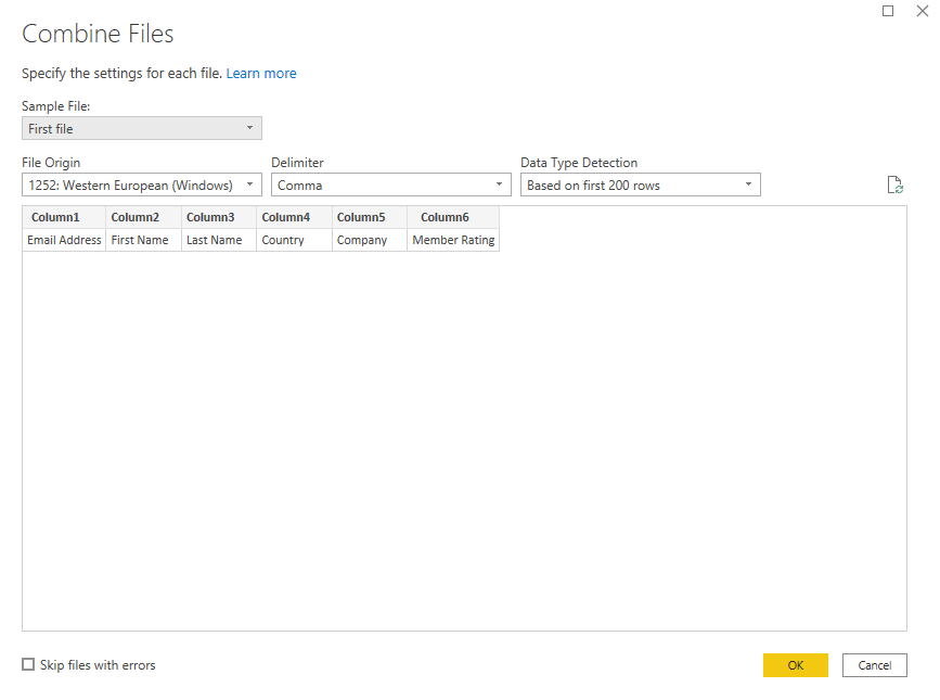 Solved: Combine files in a folder (Get Data) - Microsoft Fabric Community