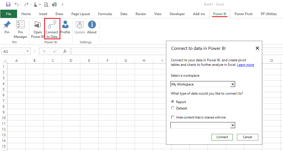 Solved: is to Possible to connect to a dataset in PowerBI ...
