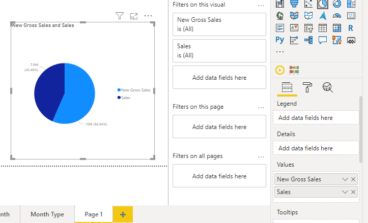 Solved: How to use yes/no calculated measures in pie chart ...