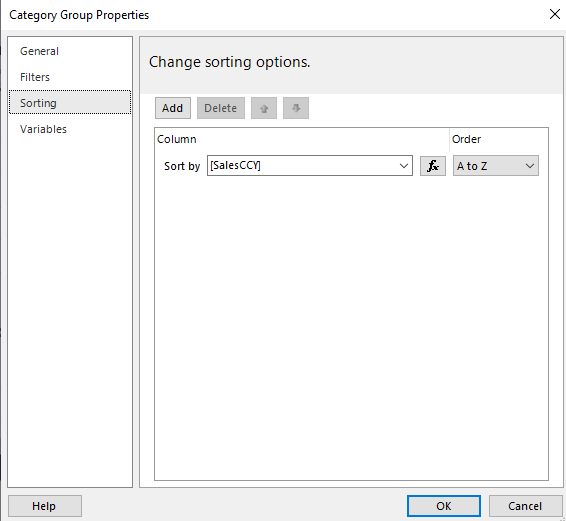 Sorting column chart in Report Builder not working - Microsoft Fabric ...