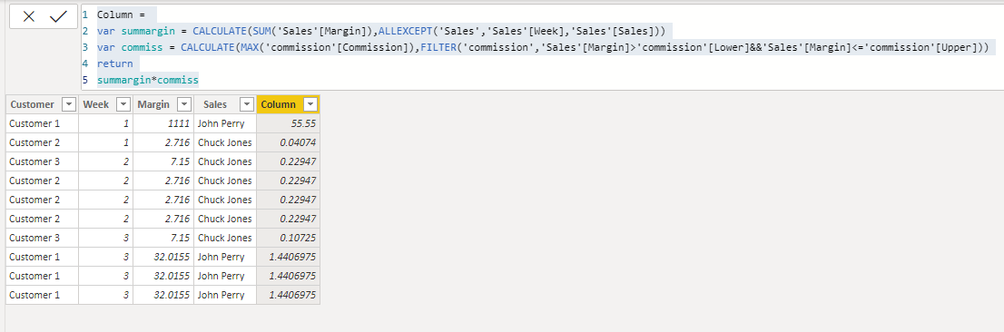 Solved: Calculate and Lookup values from Static Table - Microsoft ...