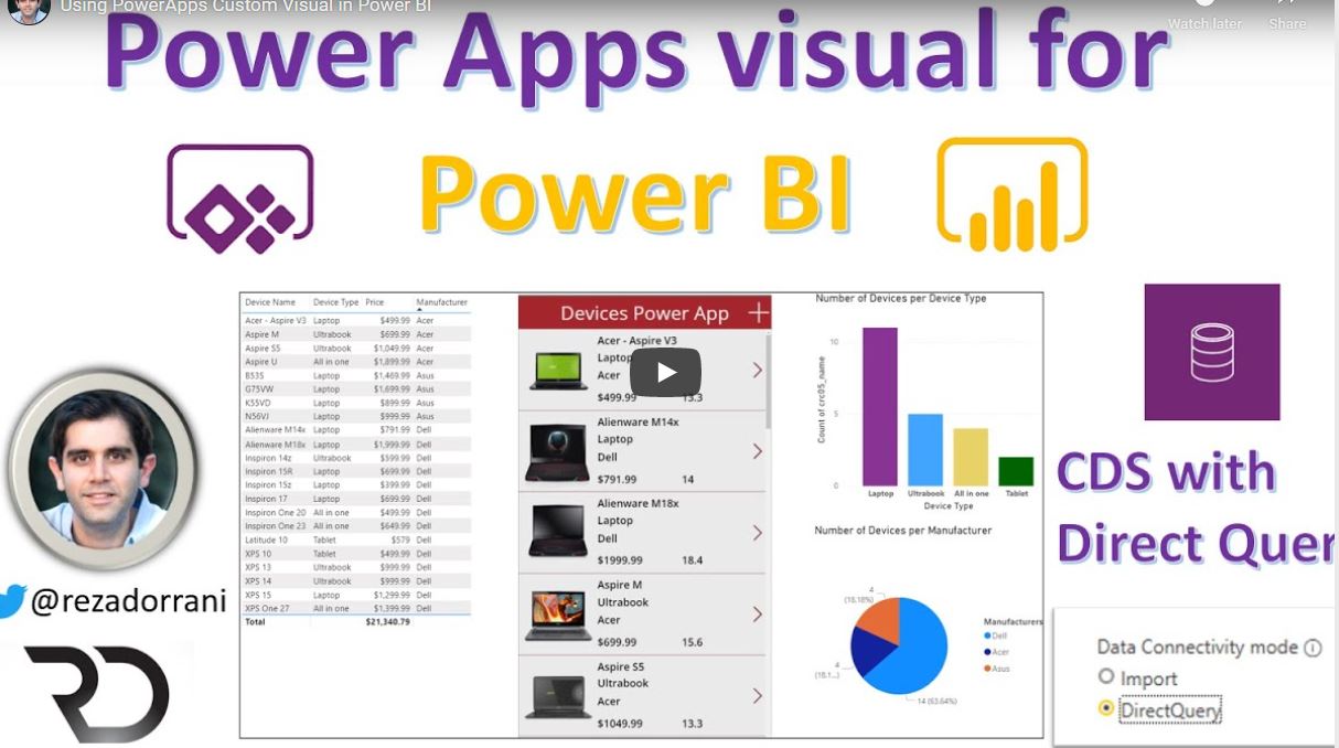 Power Apps Visual for Power BI - CDS Direct Query ... - Microsoft ...