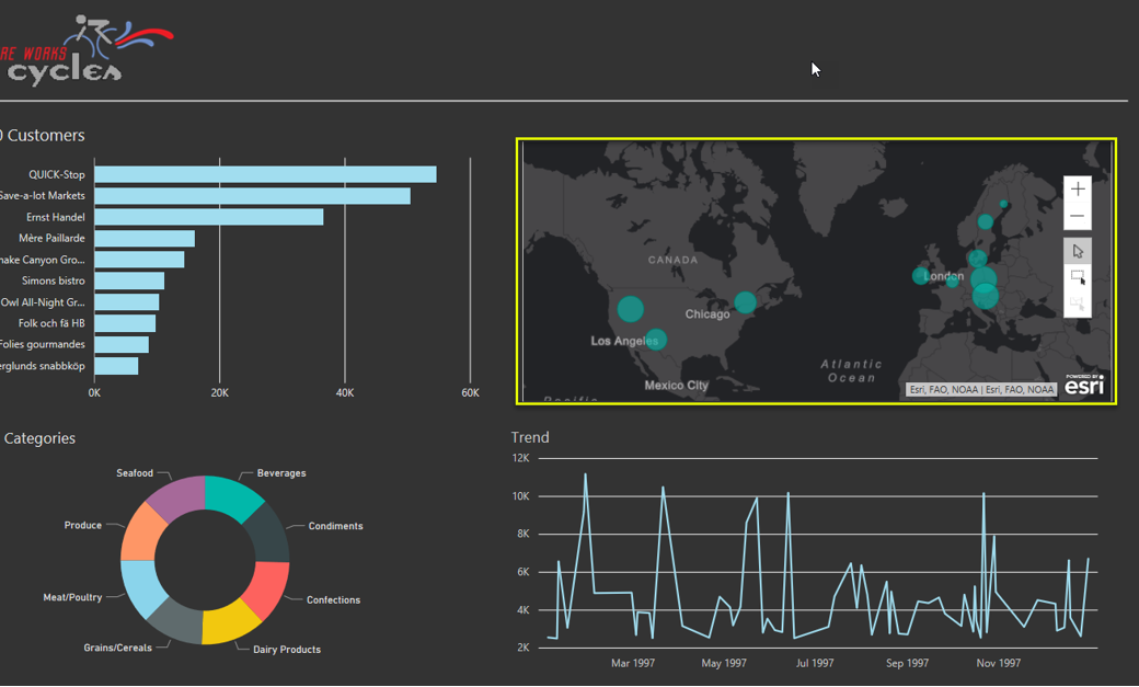 Esri maps not focusing on plotted data when pinned... - Microsoft ...