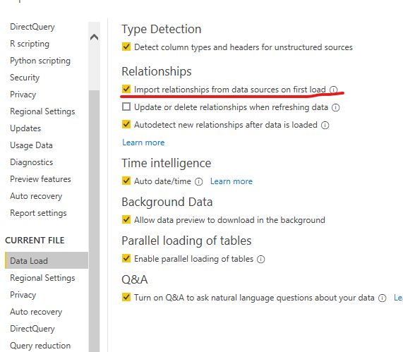 Solved: Power BI desktop model tab not showing relationshi ...